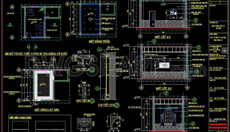 193.Download CAD drawings detailing the interior deployment of ceiling ...