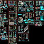 196.AutoCAD drawing detailing the structural elements of the house ...