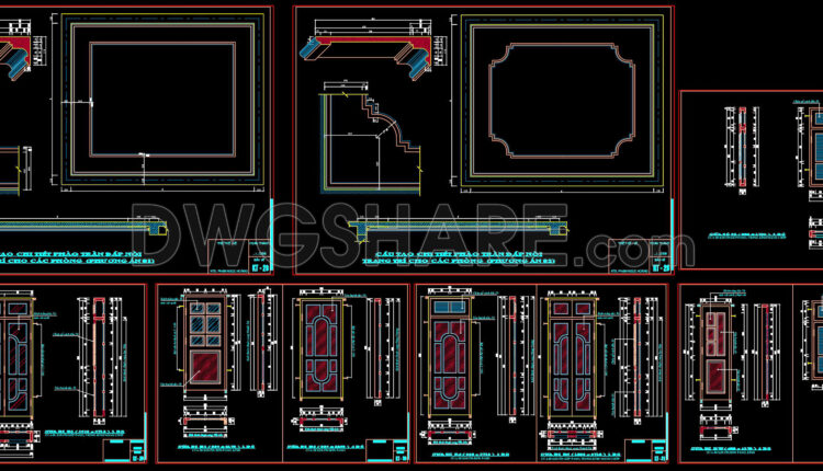 196.AutoCAD drawing detailing the structural elements of the house ...