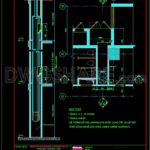198.Autocad detailed drawing of the waste pouring pipe For Download ...
