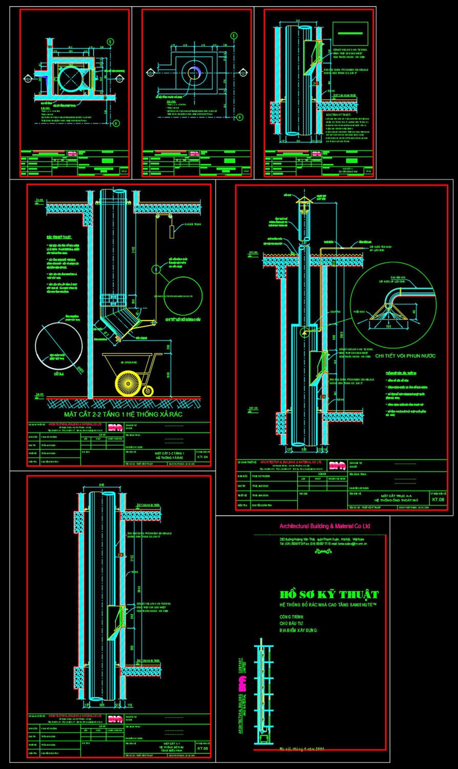 198.Autocad detailed drawing of the waste pouring pipe For Download