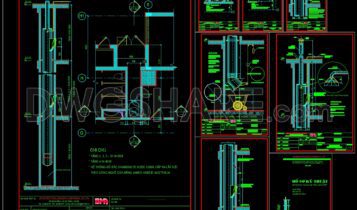 83. Free Download Living Room TV Cabinet 2D CAD Drawing
