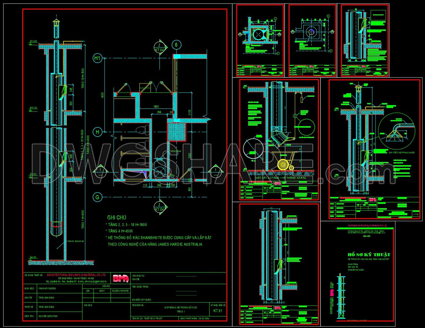 198.Autocad detailed drawing of the waste pouring pipe For Download