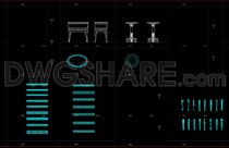 47. Free Download North Arrow & Compass Rose CAD Blocks