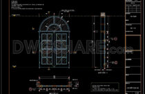 International Airport Layout Plan and Elevation Autocad Drawing DWG