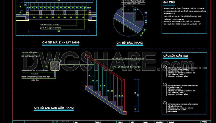 118.Detailed drawings of stairs in autocad file - Free Cad Blocks ...
