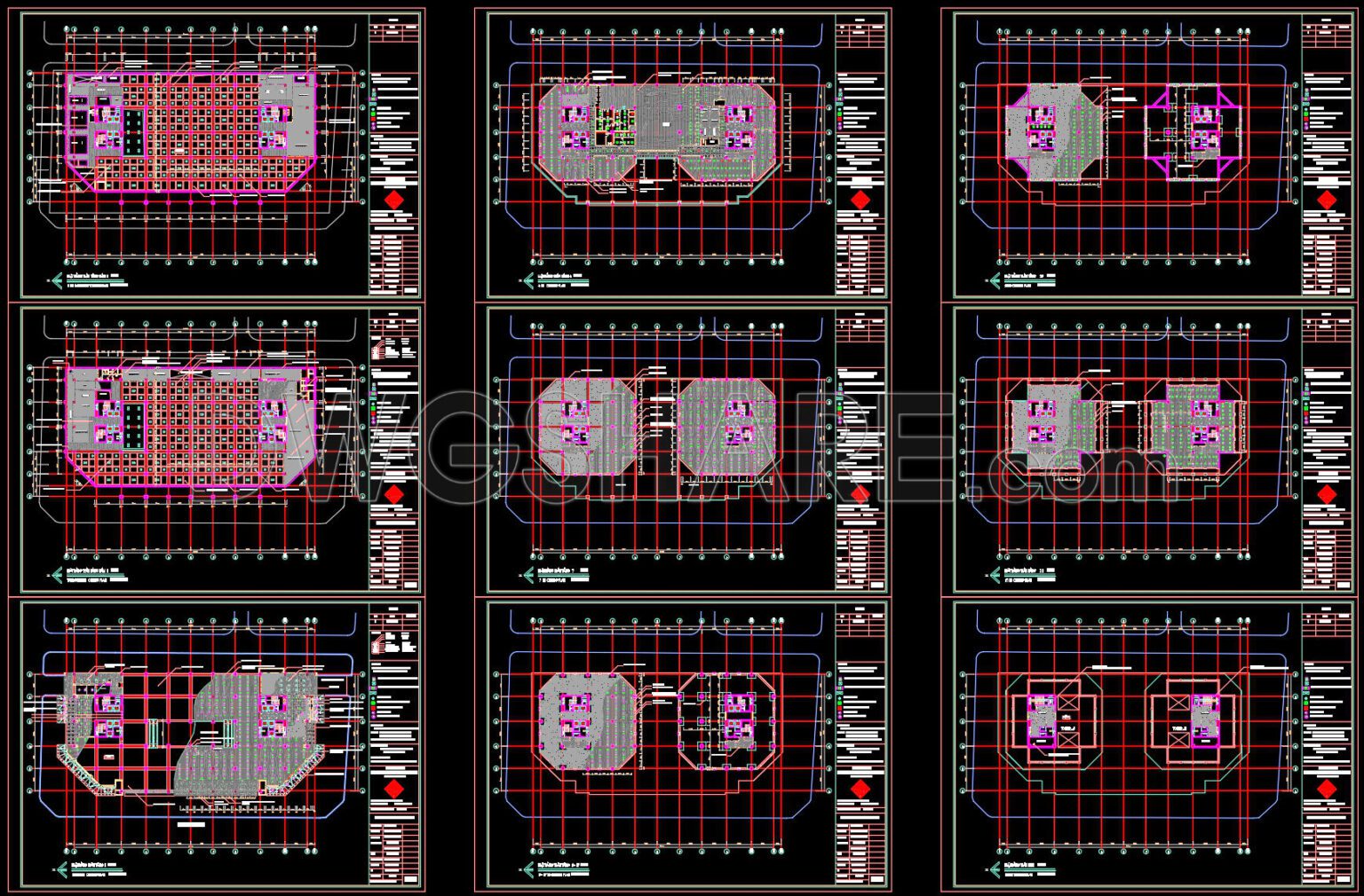 201. Detailed CAD drawing of the ceiling of the shopping center ...