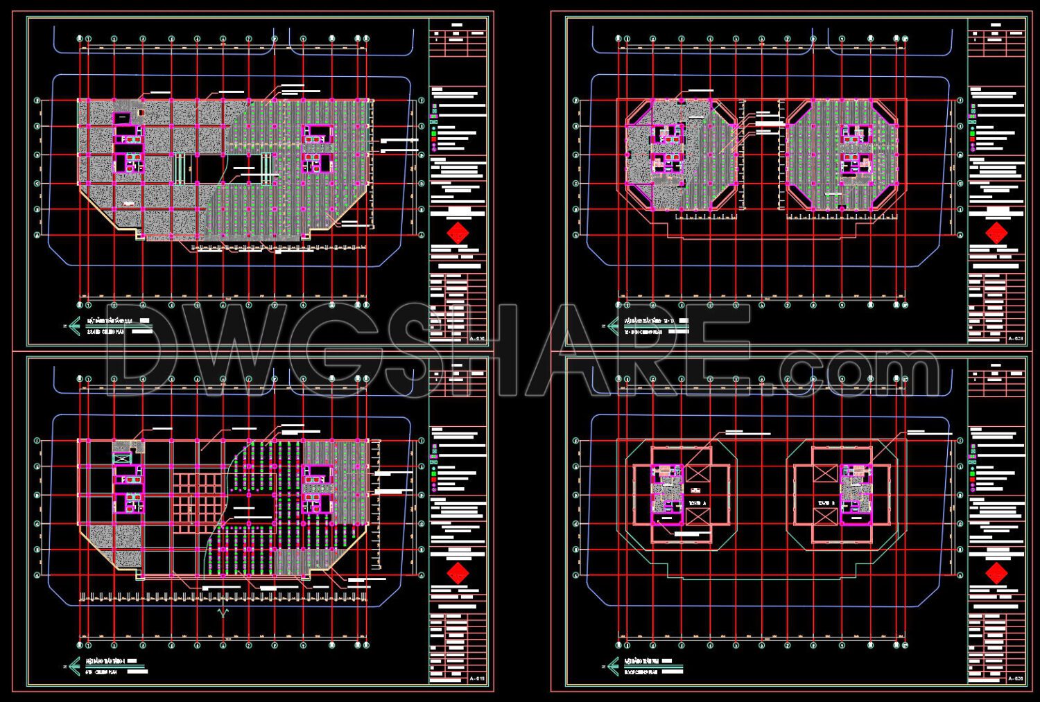 201. Detailed CAD drawing of the ceiling of the shopping center ...