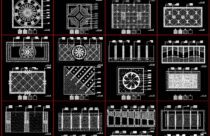 142.Autocad detailed drawings of various types of water fountains for ...