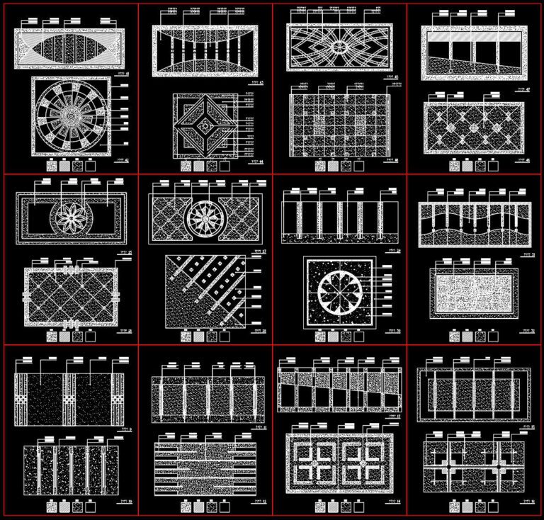249. Paving Design CAD Blocks