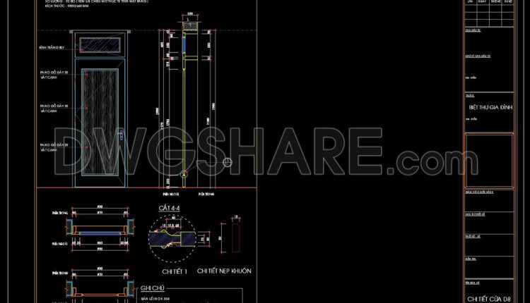 433.Detailed AutoCAD Drawings Of Doors For Download - Free Cad Blocks ...