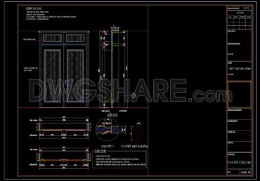 434.Detailed AutoCAD Drawings Of Doors For Download