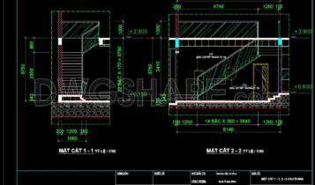 130. Autocad Drawing Of Ramp and Appron Reinforcement Details For Download