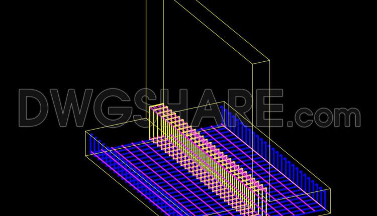 127.Autocad Drawing Of Beam Reinforcement 3D Model For Download - Free ...