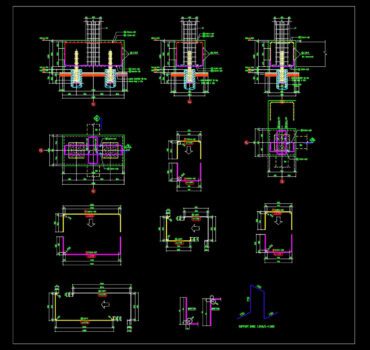 128.Autocad Drawing Of Pile Cap Reinforcement Details For Download