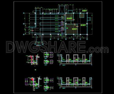 129.Autocad Drawing Of Wall Trench Reinforcement Concrete Details For ...