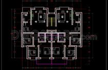 22.A set of trees and shrubs color top view AutoCAD blocks