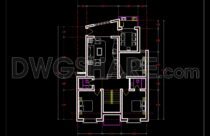 125. Free download of CAD section drawings of residential interior spaces