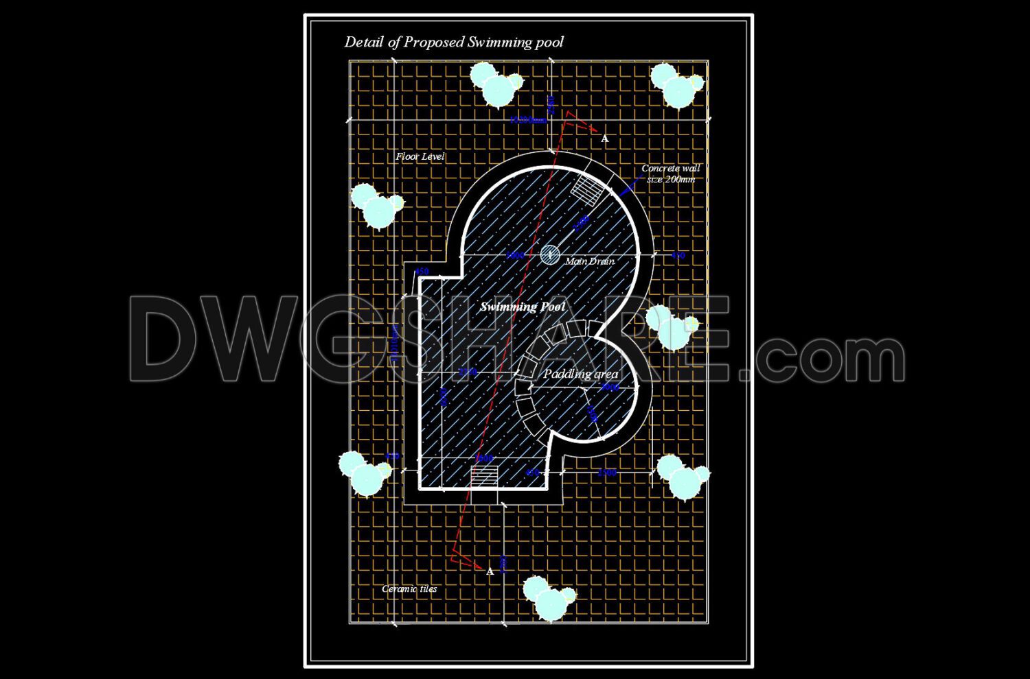 19.Autocad Drawings Of Swimming Pool Details For Download | Free Cad ...