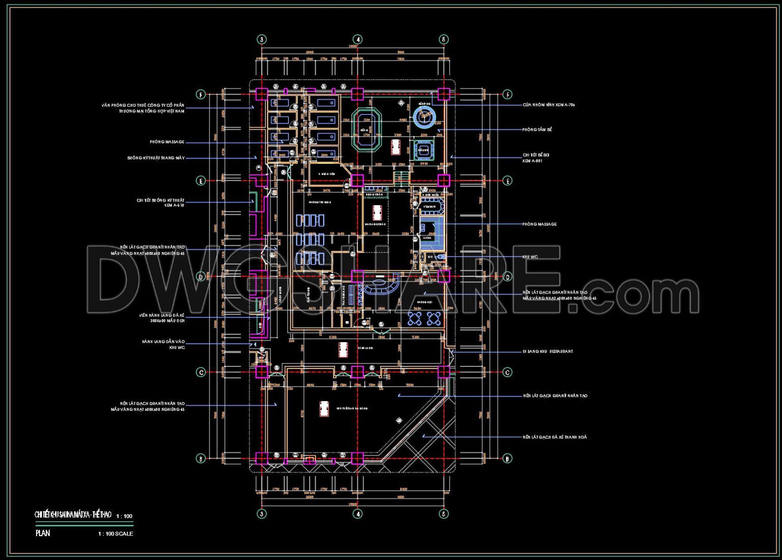 20.Included is the functional layout drawing of the bathing, cooling ...