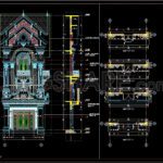 207.Detailed AutoCAD drawings of vertical facades in classical ...