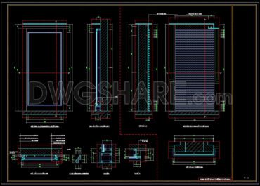 212. Detailed CAD drawing of the steel frame system and soundproof wall ...