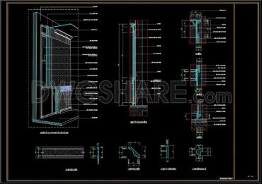 214. Detailed CAD drawing of the wall structure and layers of building ...