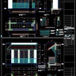 216. Detailed CAD drawings of vertical facades in Modern architecture ...