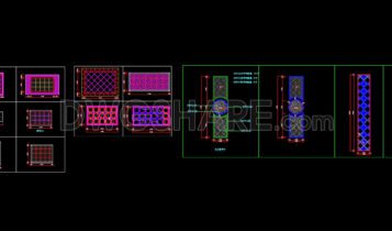 Bar Restaurant Plans and Elevation AutoCAD File DWG