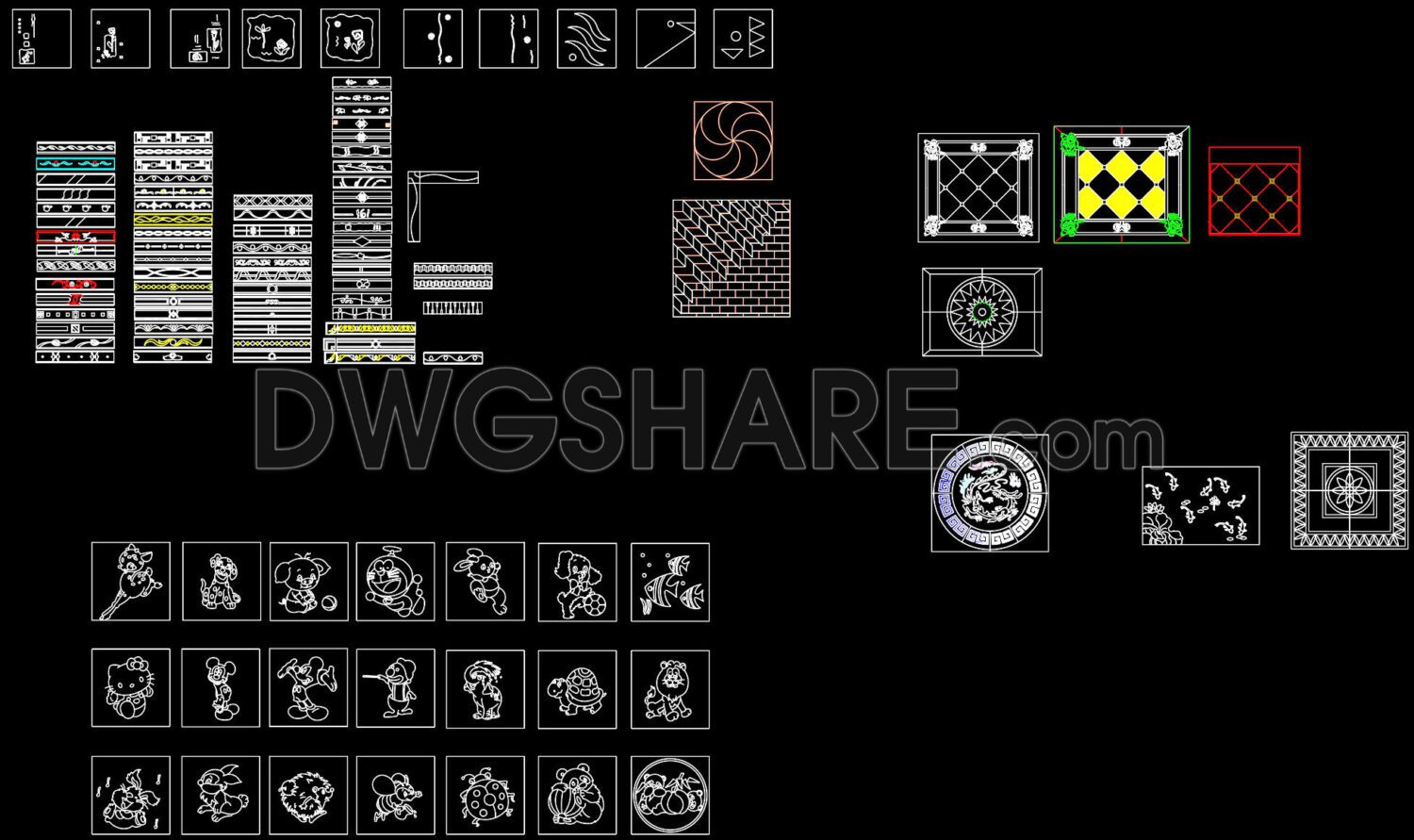 260. Paving Design CAD Blocks