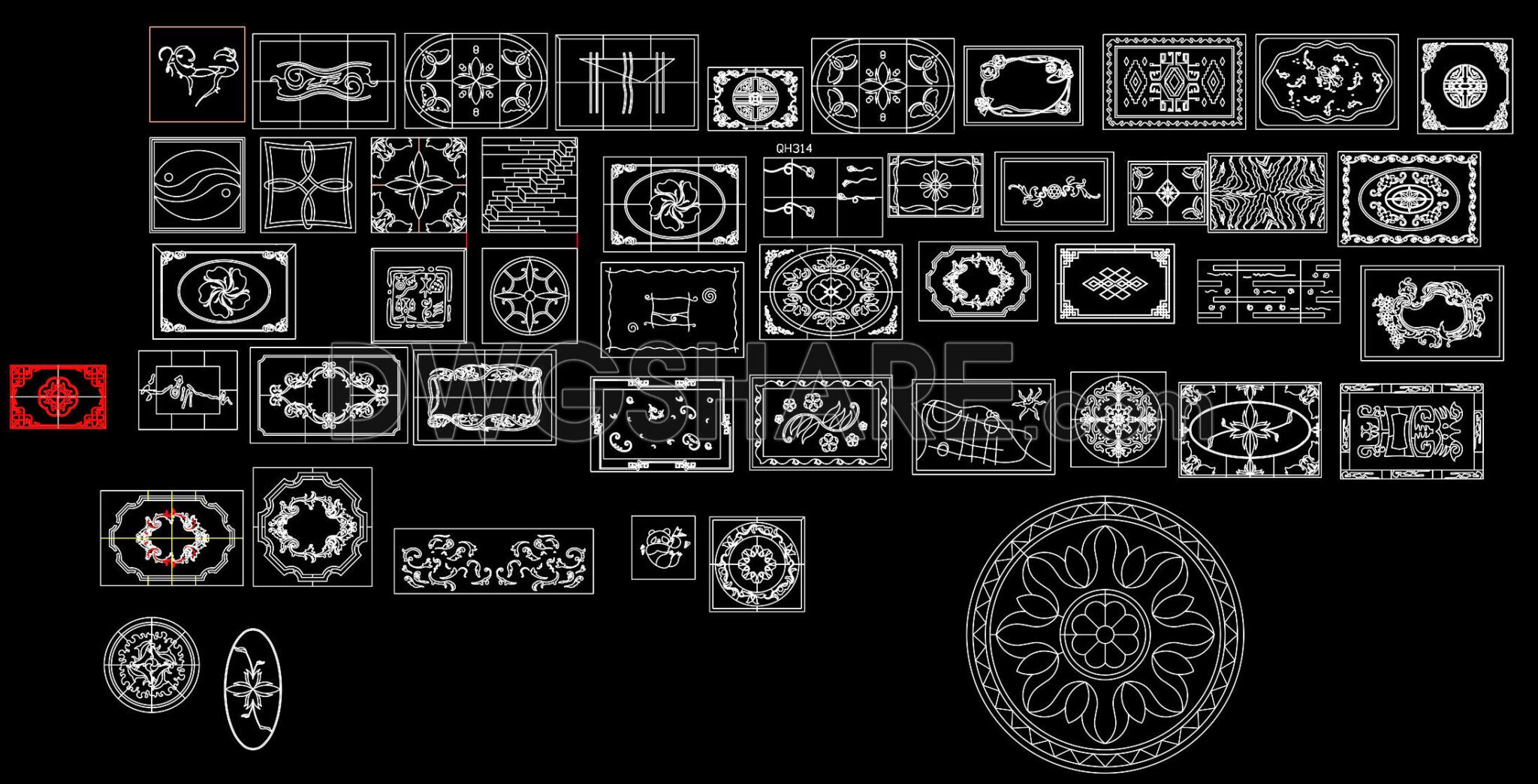 260. Paving Design CAD Blocks