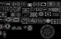 188. Free Download of Decorative Pattern Design CAD Blocks