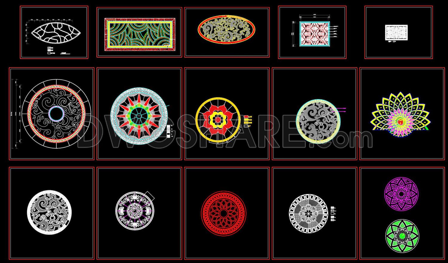 263. Paving Design CAD Blocks