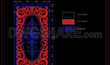 78.Flag Pole Elevation and Sections Details Autocad file