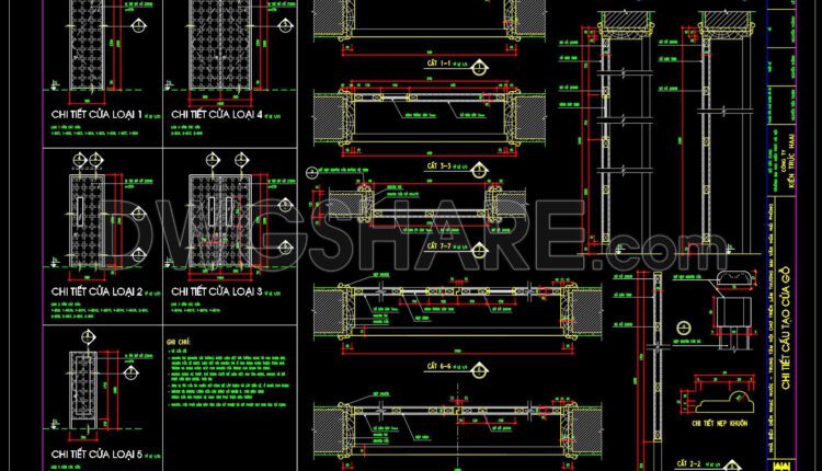 442.Detailed AutoCAD Drawings Of Doors For Download - Free Cad Blocks ...