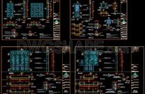38.Autocad drawings of various types of bonsai trees