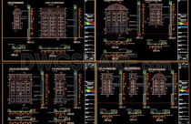 234. The CAD layout drawing of various types of beds for the Spa