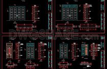 141.Arch Window CAD Blocks Elevation Design Free Download