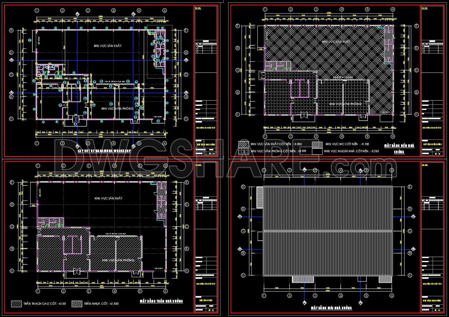 50.Autocad Drawings Of Steel Factory Plan, Sections and Elevation 20.4m ...