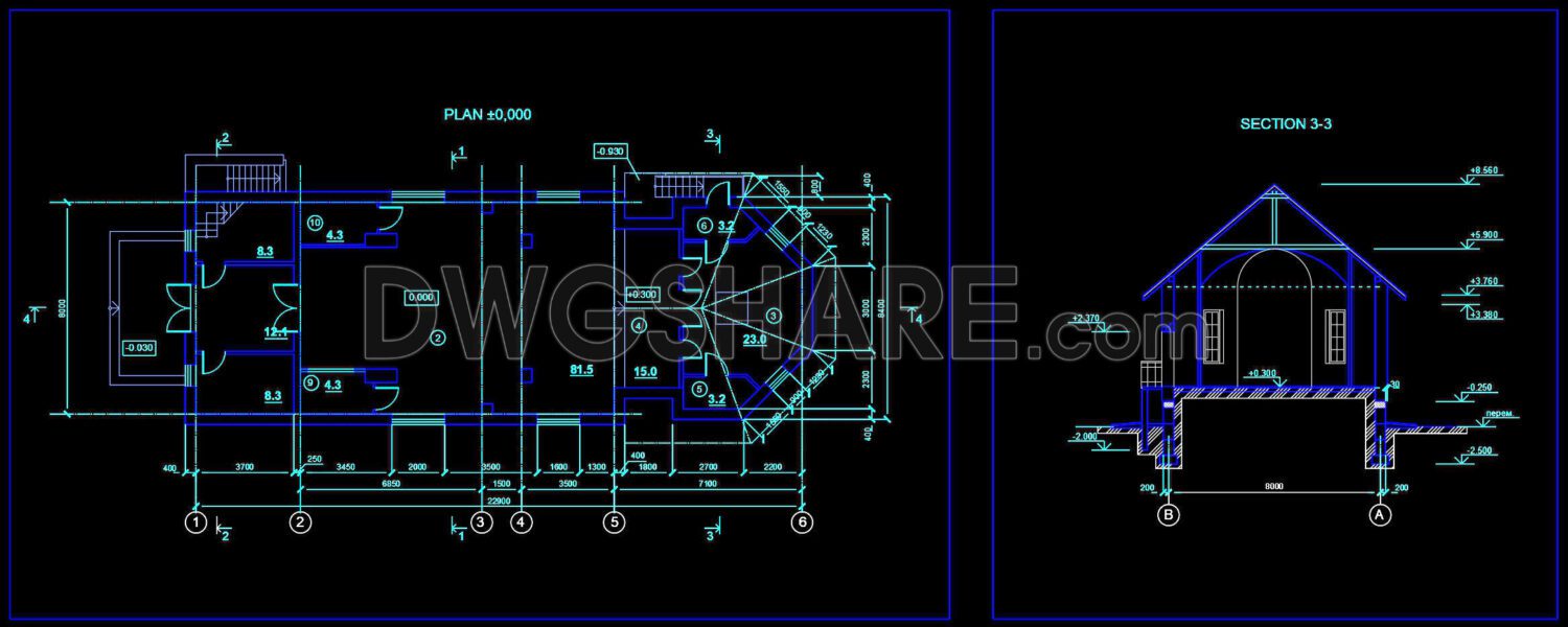 65. Autocad Drawings Of Orthodox Church Plans, Elevations And Sections ...