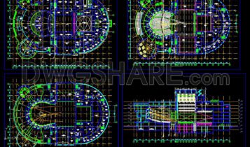 79.Autocad Drawings Of Pile Cap Layout and Sections Details For Download