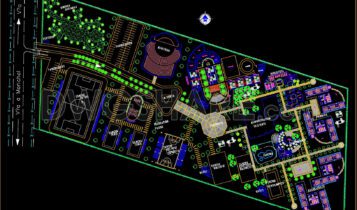 Bus Station Layout Plan AutoCAD File DWG