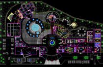 Plaza cultural Layout Plan AutoCAD File DWG