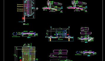 72.Typical Section of Counter Top Wash Basin CAD Drawing DWG