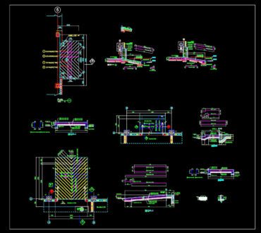 130. Autocad Drawing Of Ramp and Appron Reinforcement Details For Download