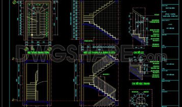 Private University Plan and Elevation AutoCAD File DWG