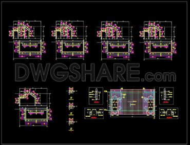 133. Cad Drawing Of Concrete Walls Reinforcement Details For Download