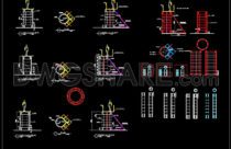 602. Free Download CAD File – Atrium Roof Grid Structure Details