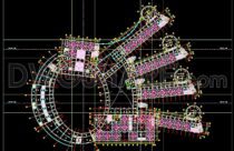22.A set of trees and shrubs color top view AutoCAD blocks