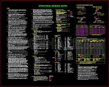 139. Cad Drawing Of Reinforced Concrete Structural General Notes For ...
